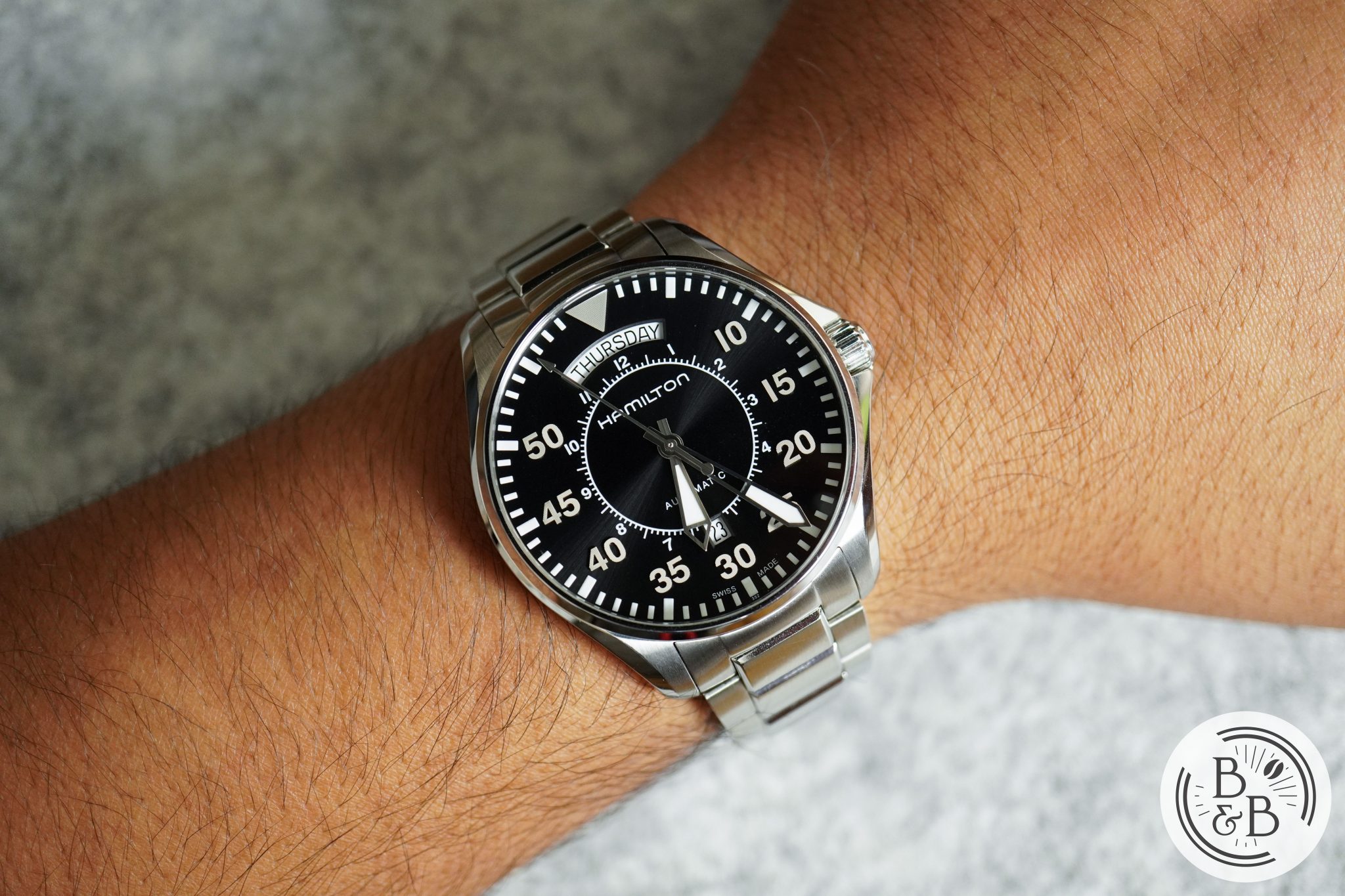 Hamilton “Interstellar” Khaki Aviation Pilot H64615135 – Beans & Bezels