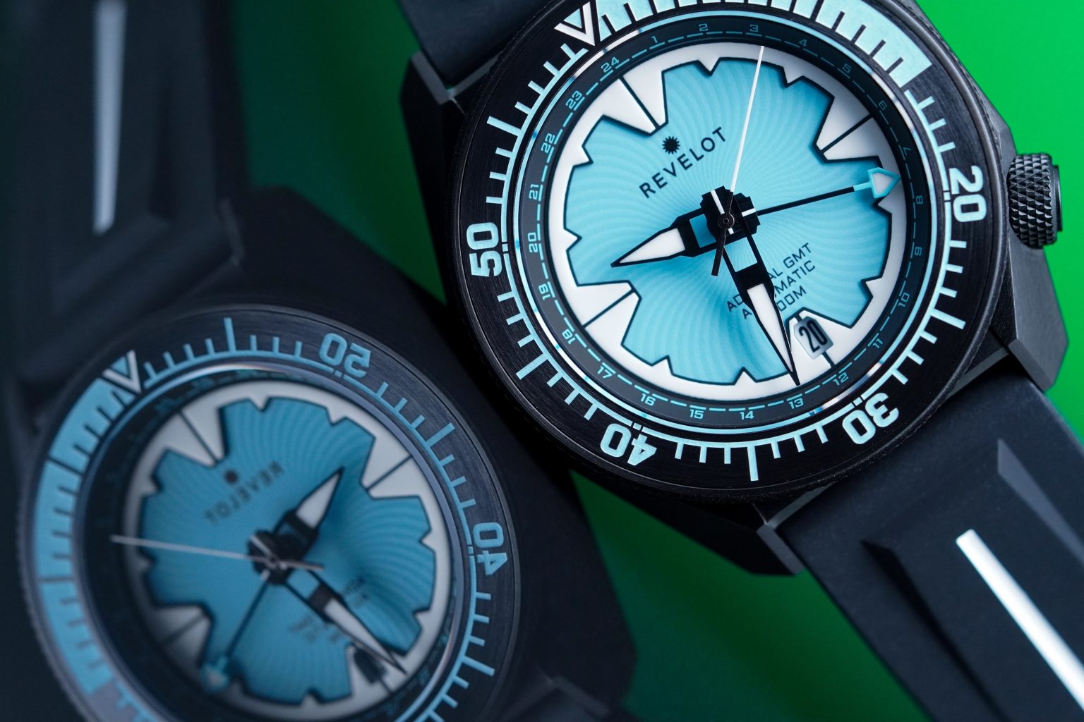 Revelot R10 Admiral GMT ‘Glacier DLC’ – Beans & Bezels