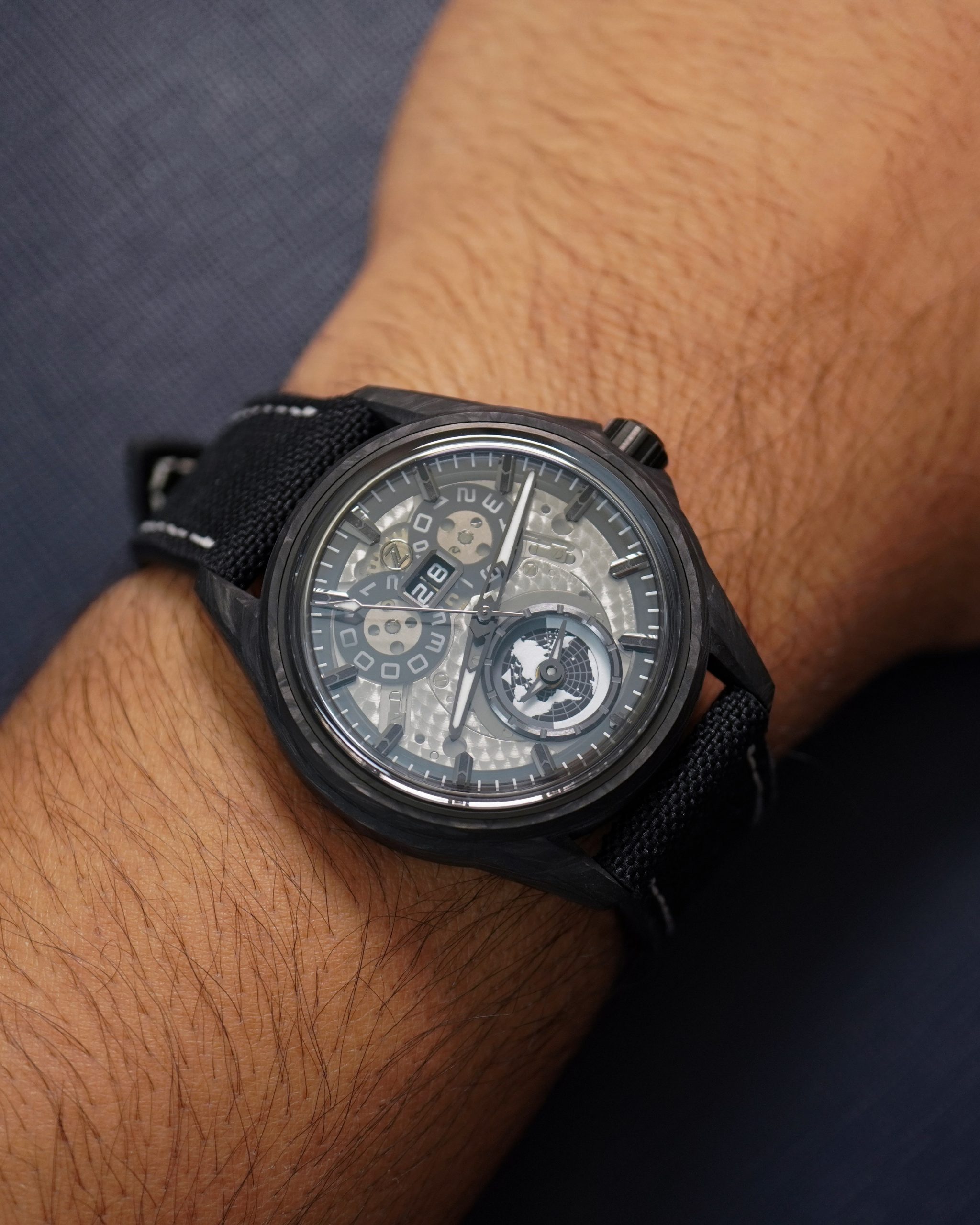 Zelos Spearfish Dualtime Carbon ‘Moonscape’ – Beans & Bezels
