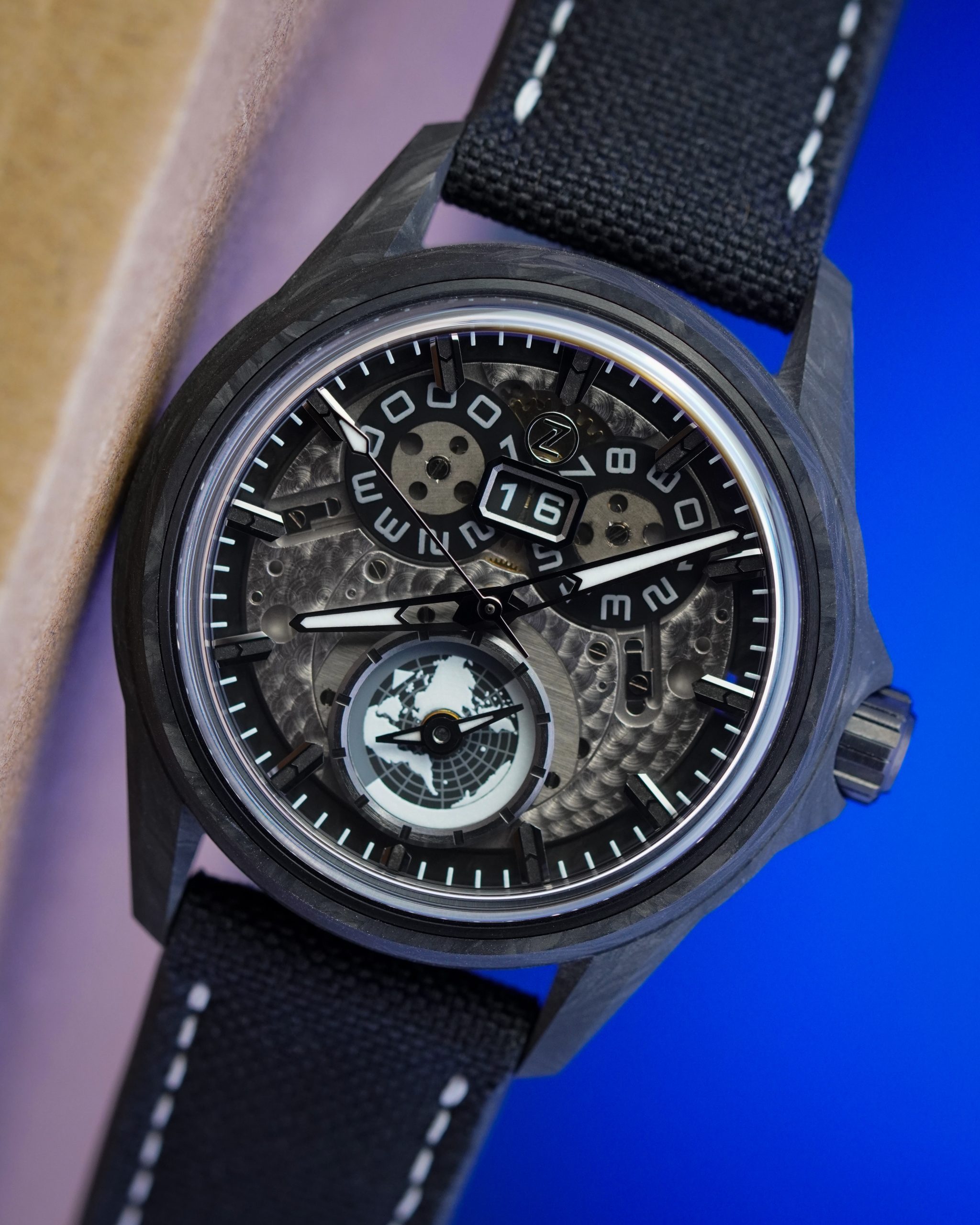 Zelos Spearfish Dualtime Carbon ‘Moonscape’ – Beans & Bezels