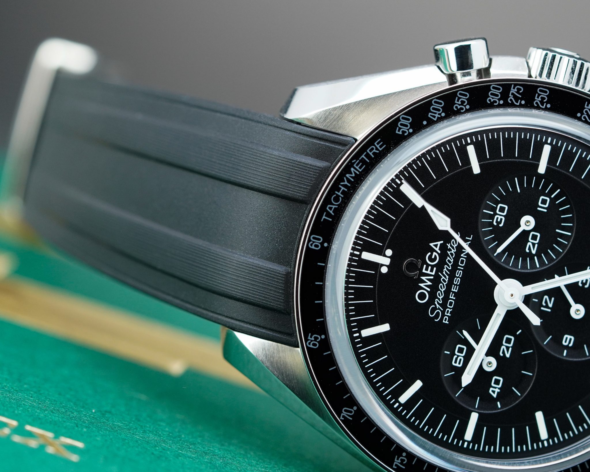 Omega Speedmaster Professional & Delugs CTS Rubber Strap – Beans & Bezels